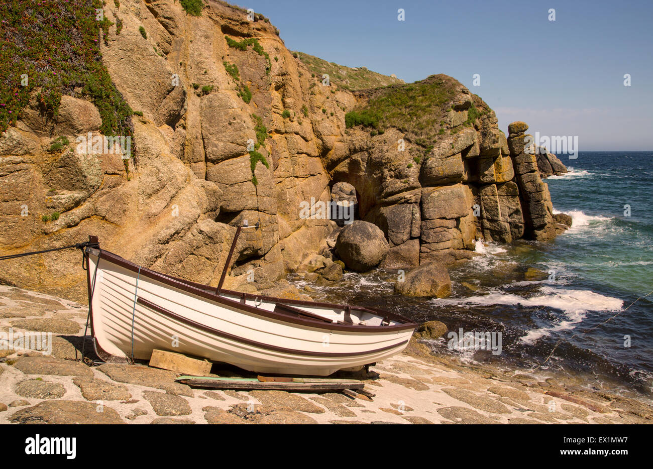Porthgwarra, Poldark filming location in Cornwall Stock Photo - Alamy