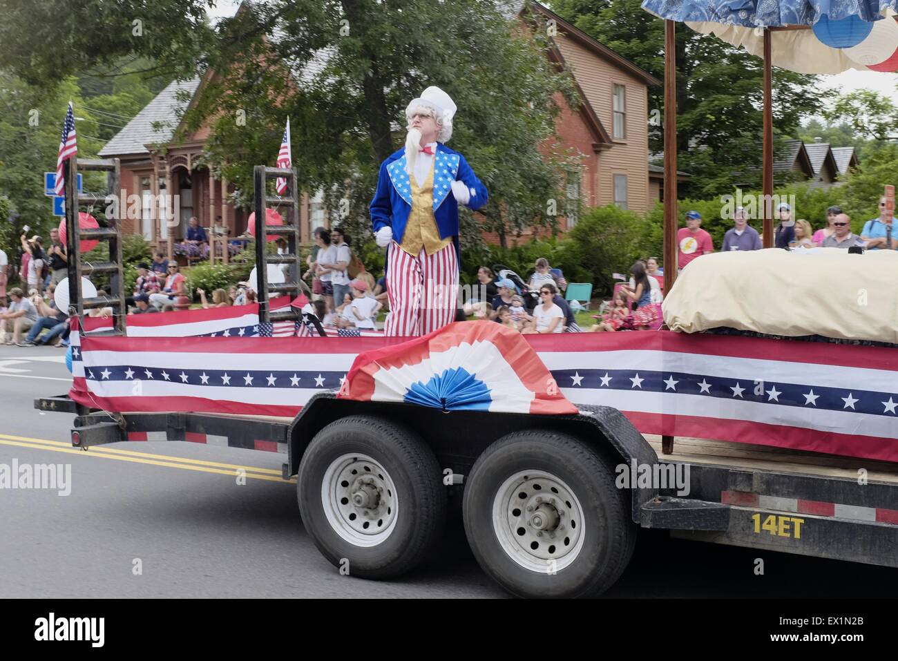 Uncle Sam at Old Fashioned 4th of July Celebration and Parade in Stowe ...
