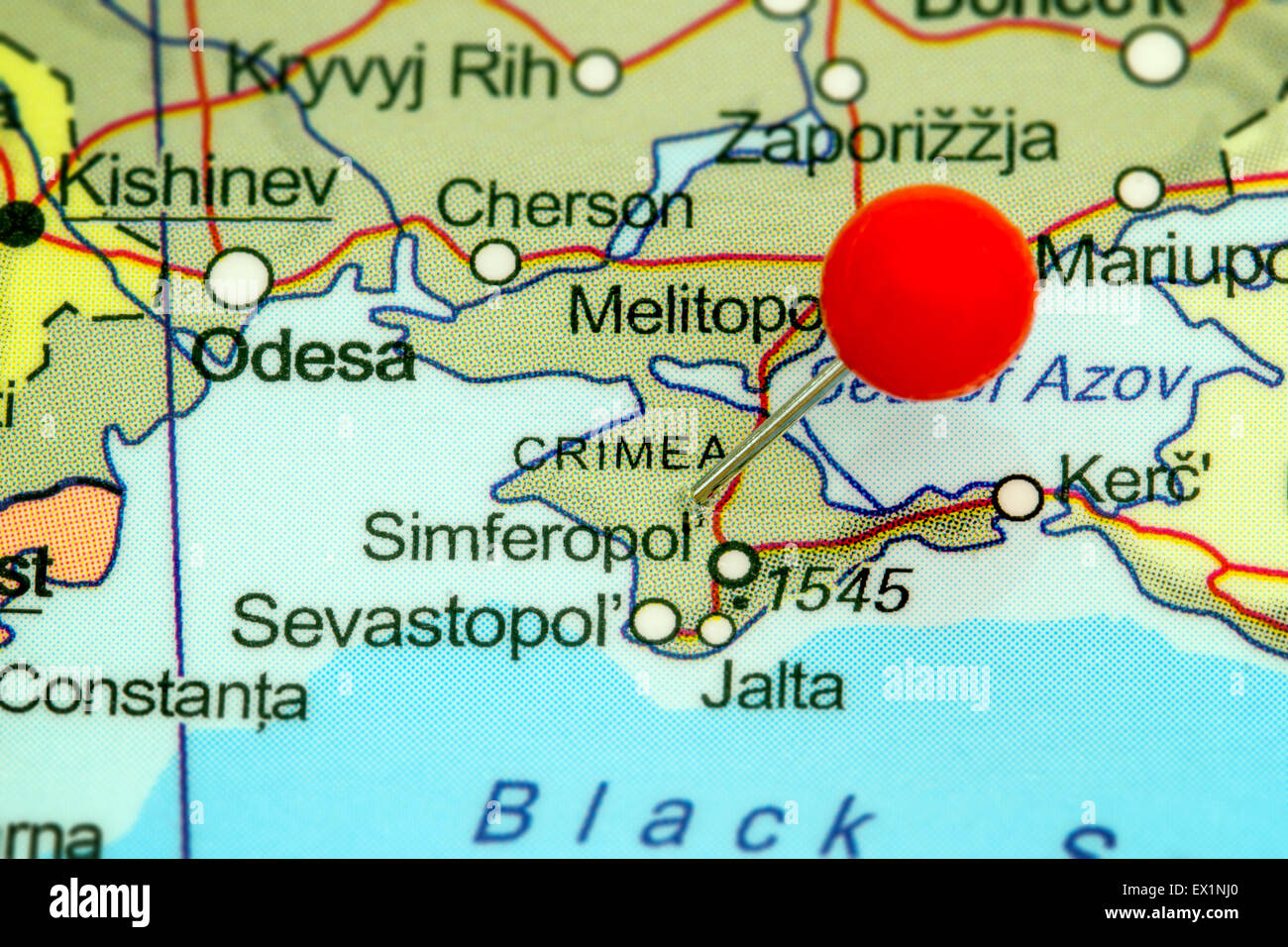 Crimea map hi-res stock photography and images - Alamy