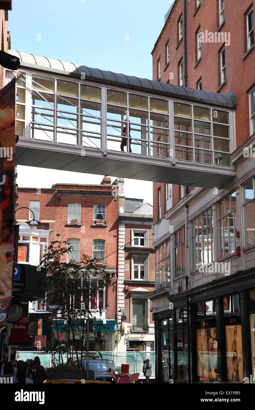 Walkway between Brown thomas department store and the car park, Dublin ...