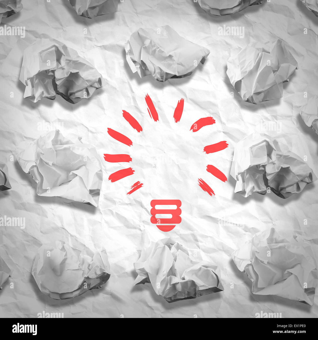 Set of crumpled papers Stock Photo - Alamy