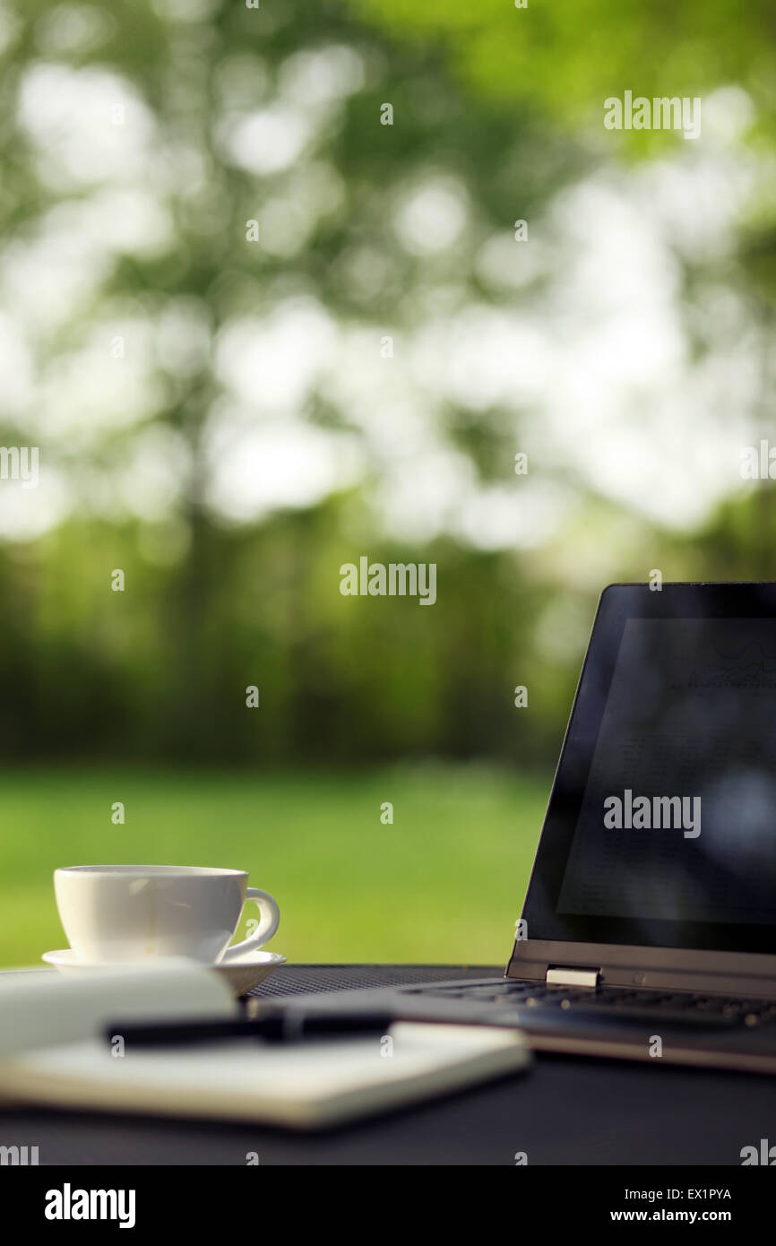 Office workspace computer coffee hi-res stock photography and images ...