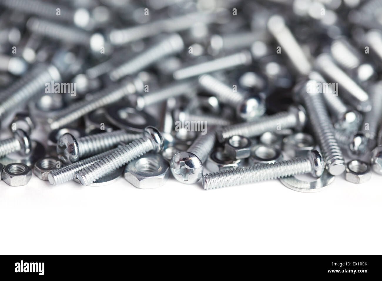 Nuts and bolts background Stock Photo - Alamy