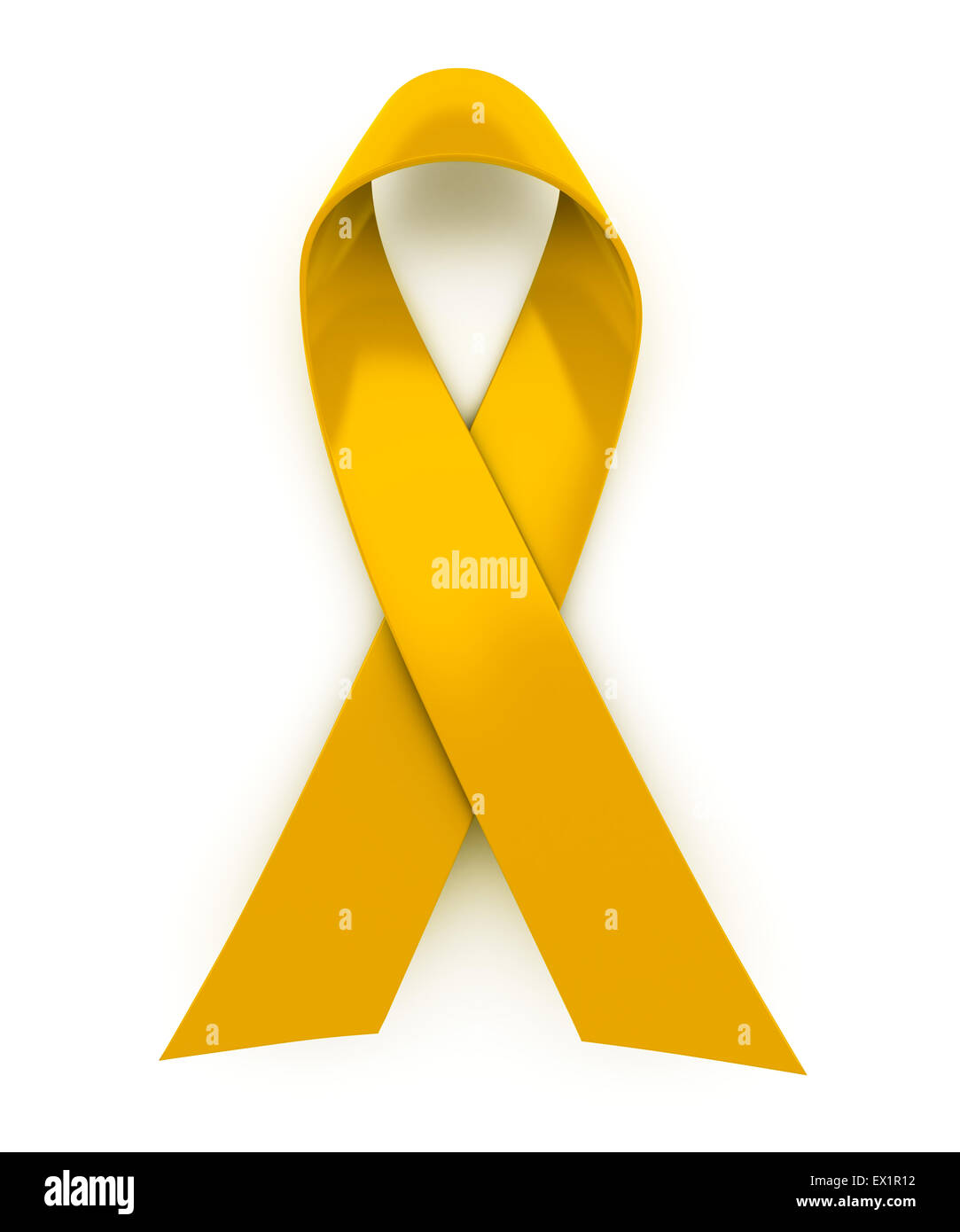 Yellow ribbon symbol Cut Out Stock Images & Pictures - Alamy
