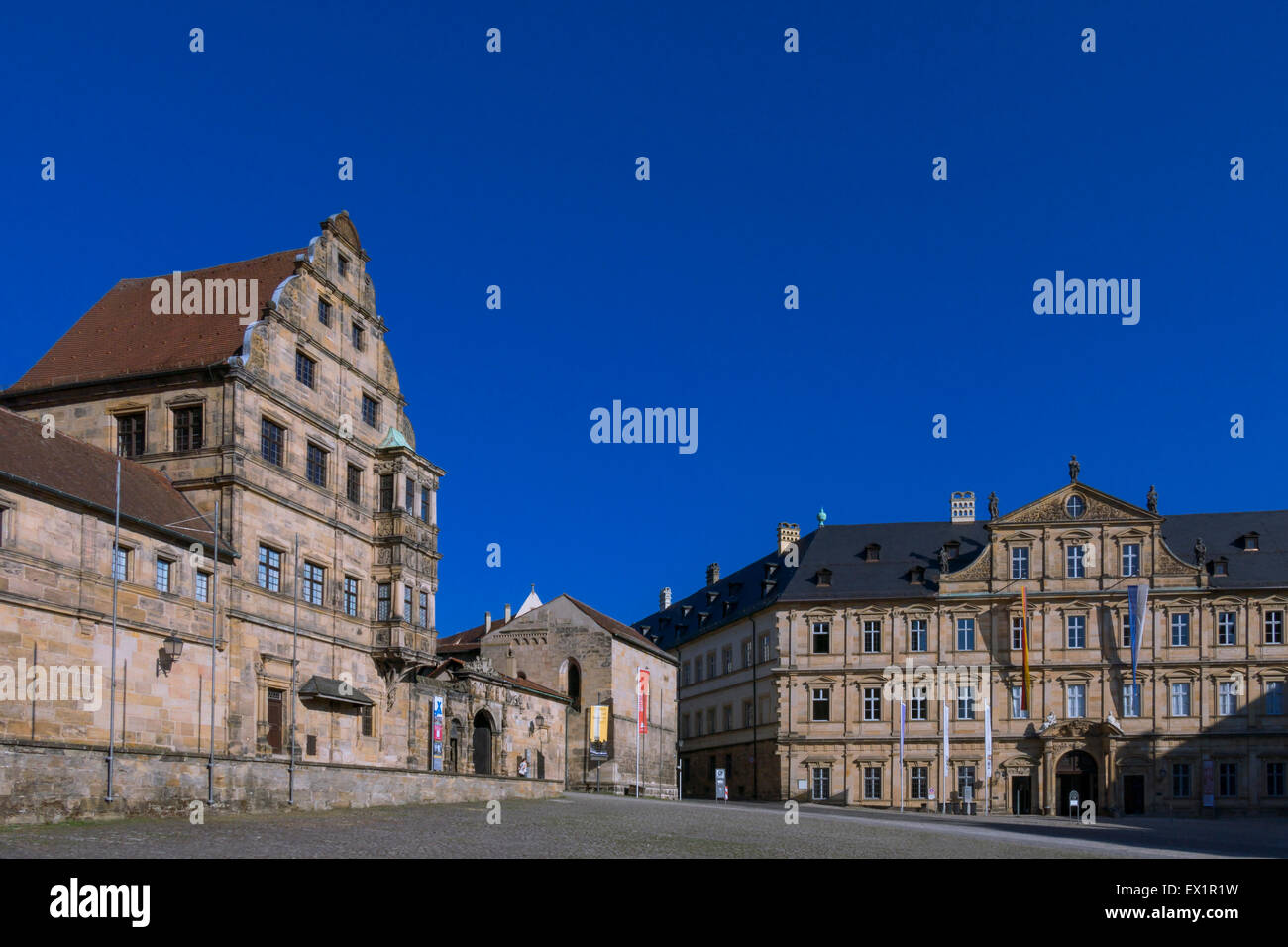 New Residence Palace and Old Court in Bamberg, Bavaria, Germany, Europe ...