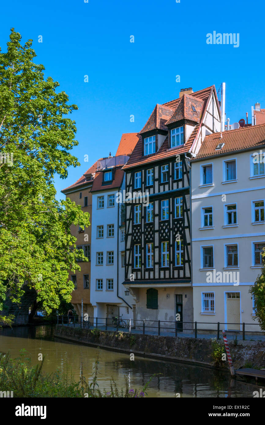 Tanners Houses on Ludwigskanal, Bamberg, Upper Franconia, Bavaria ...