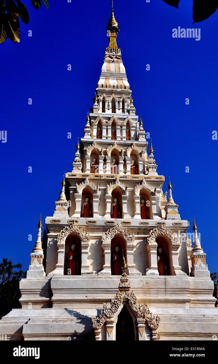 Chiang Mai, Thailand: 8th century stepped pyramidal Wat Chedi Liem with ...