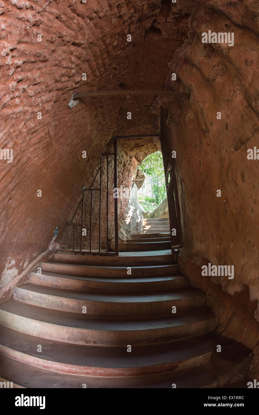 Man-made cave near the monastery Stock Photo - Alamy