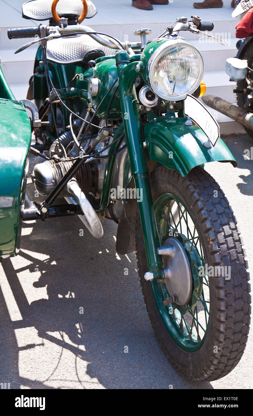 Details of vintage classic motorcycle Stock Photo - Alamy