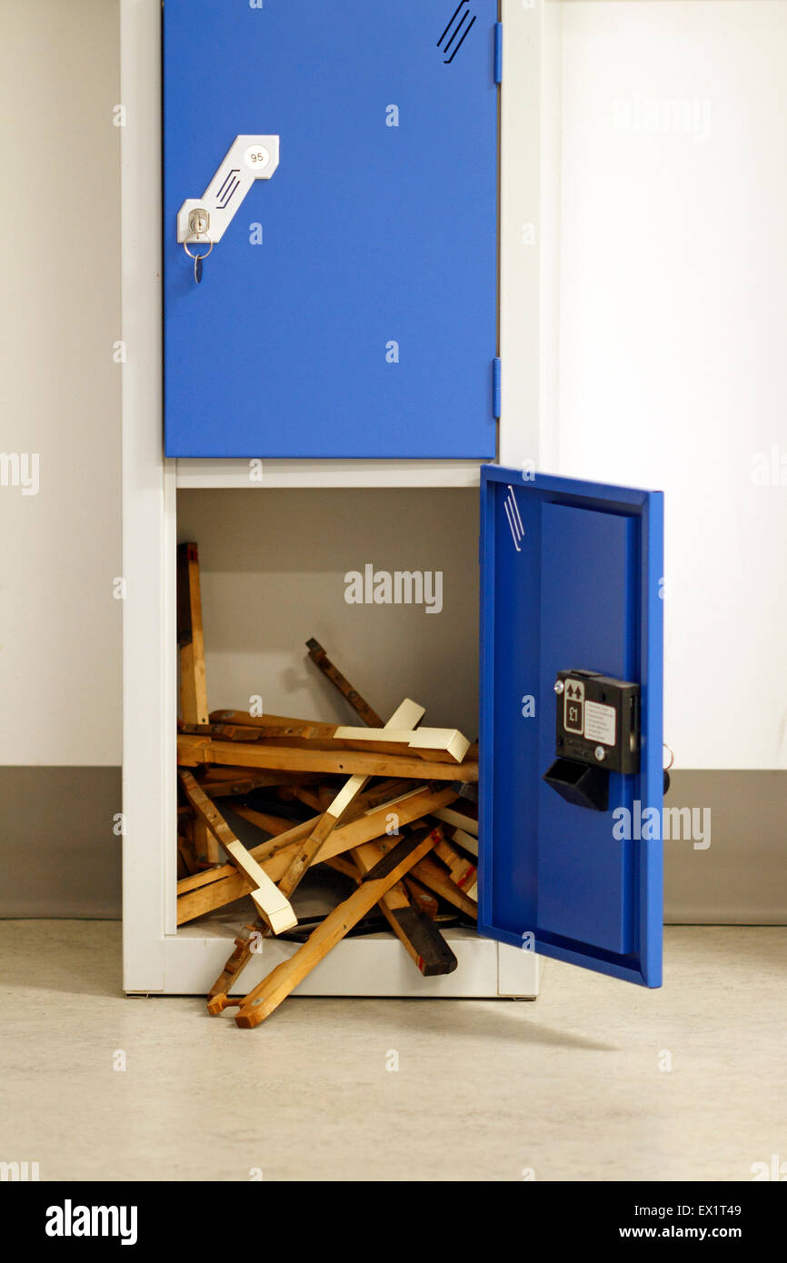 piano keys spilling out of a locker Stock Photo - Alamy