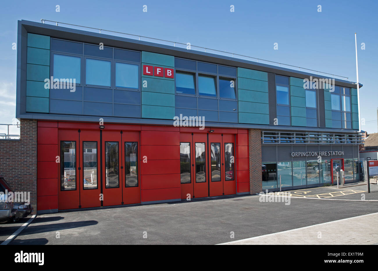 Orpington, UK. 4th July, 2015. Orpington fire station has been rebuilt ...