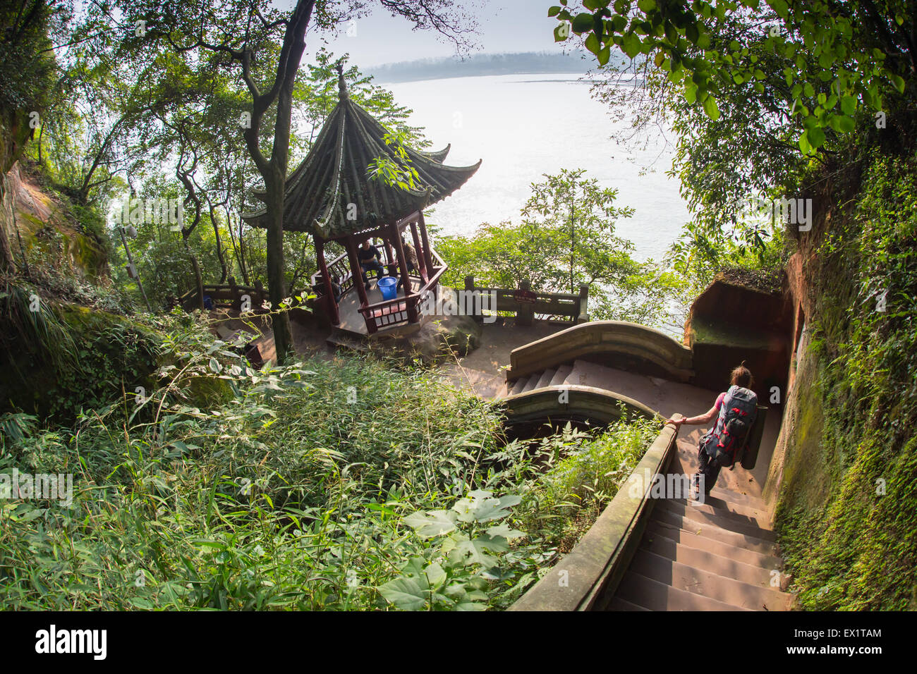 very beautiful old Chinese park Stock Photo - Alamy