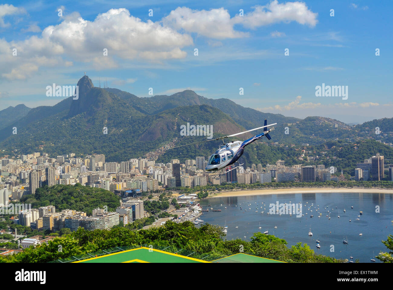 Helicopter, Rio de janeiro, Brazil, south america Stock Photo - Alamy