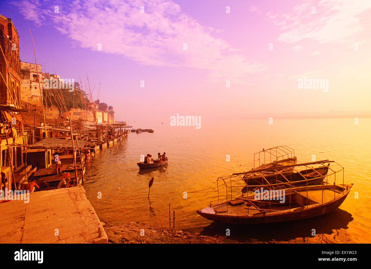 Historic varanasi city along hi-res stock photography and images - Alamy