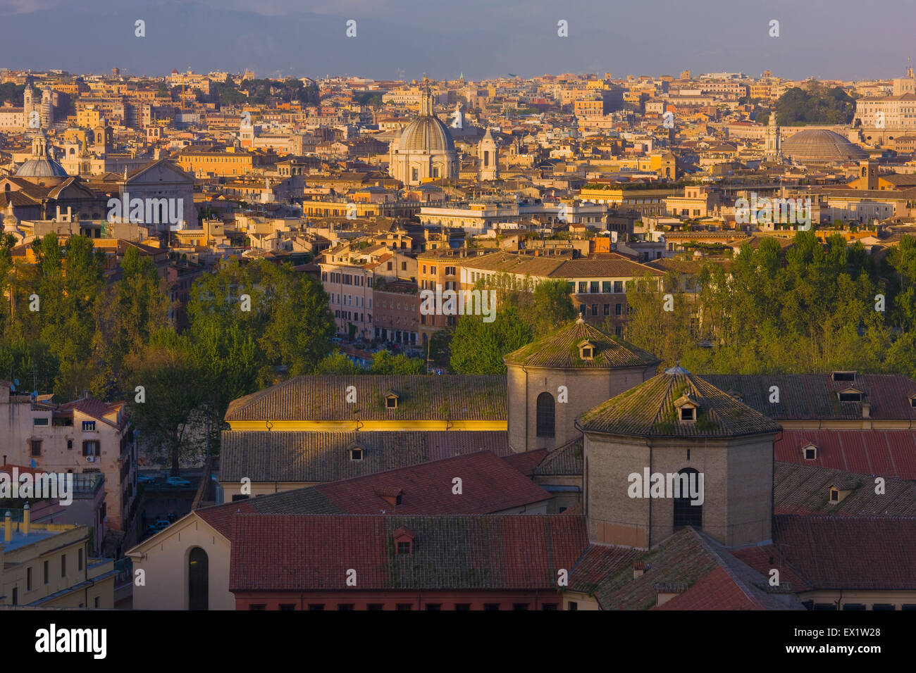 Overview of the historic center of Rome, Italy Stock Photo - Alamy