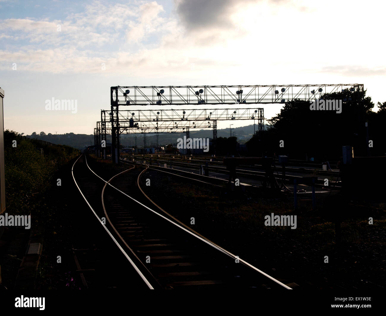 Evening view of Penzance TMD, also known as Long Rock TMD, is a railway ...