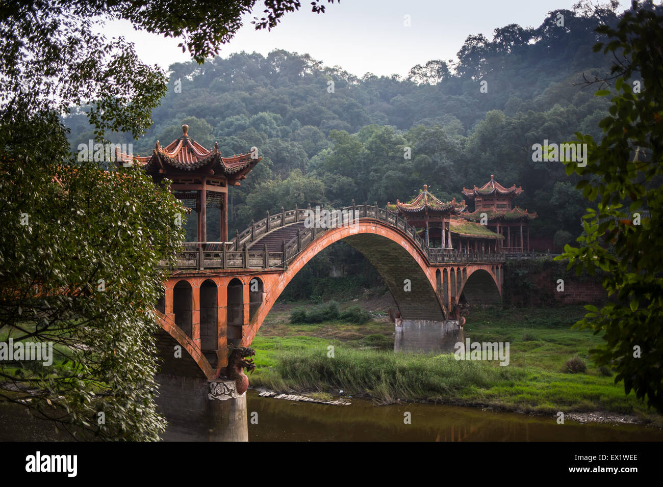 very beautiful old Chinese park Stock Photo - Alamy