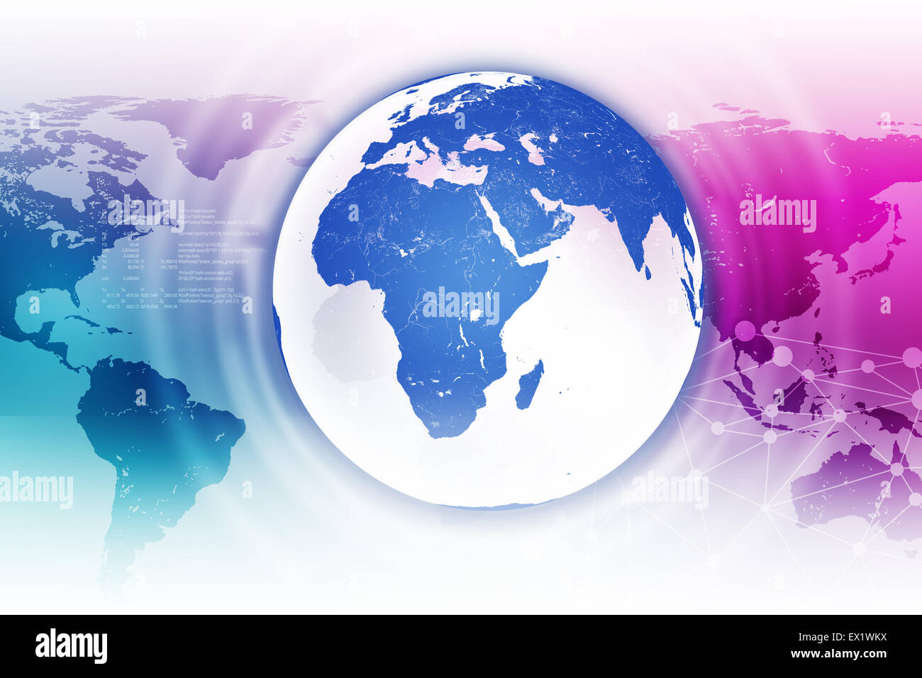 Colorful background with Earth Stock Photo - Alamy