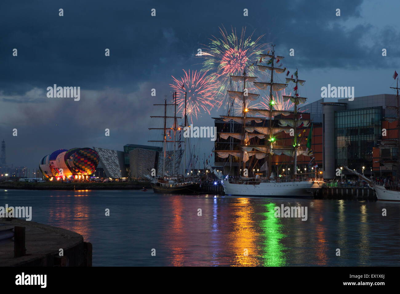 Belfast, UK. 4th July 2015. Prior to the Grand departure of the Tall ...