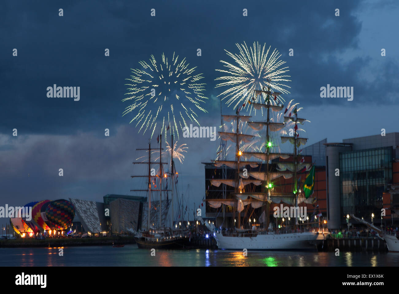 Belfast, UK. 4th July 2015. Prior to the Grand departure of the Tall ...