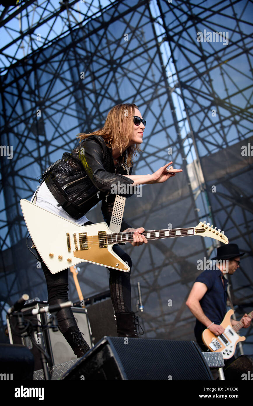 Toronto, Ontario, Canada. 3rd July, 2015. American rock band Halestorm ...