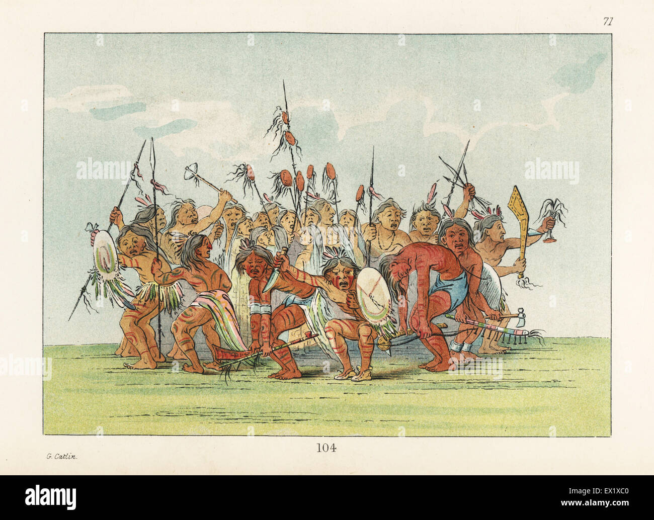 Native american with scalps hi-res stock photography and images - Alamy