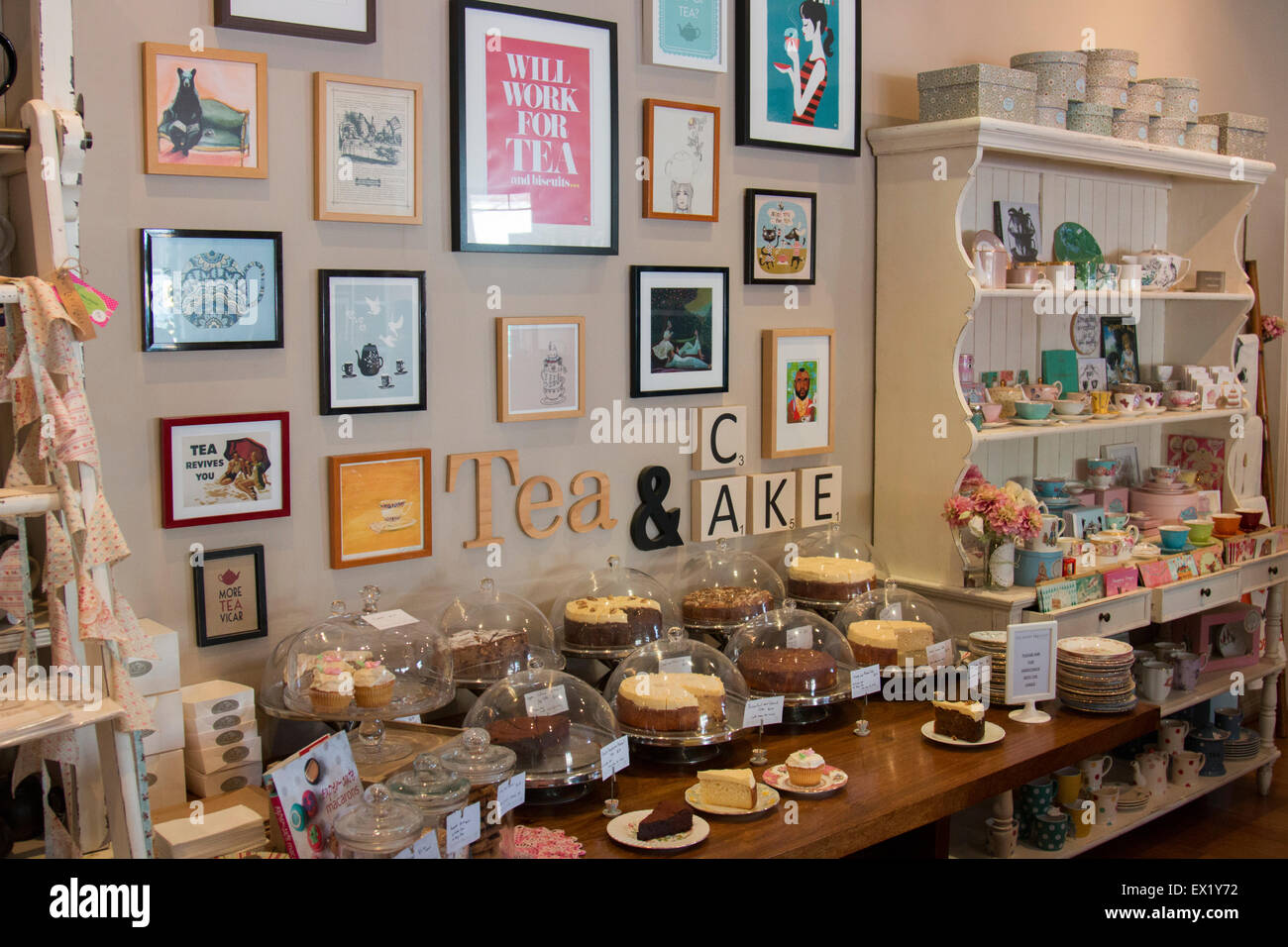 Tea shop interior hi-res stock photography and images - Alamy