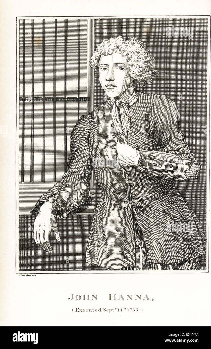John Hanna, executed aged 20 on Kennington Common in 1739 for theft and ...