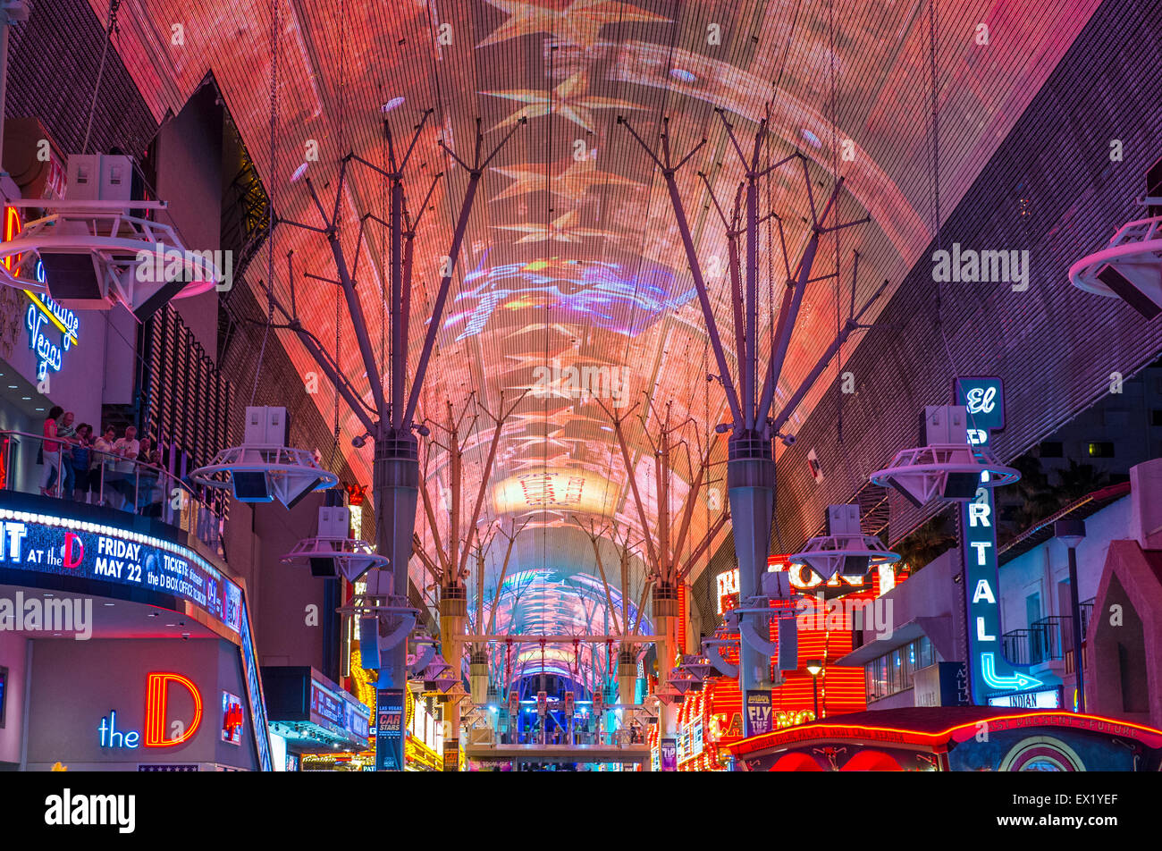 The Fremont Street Experience in Las Vegas, Nevada Stock Photo - Alamy