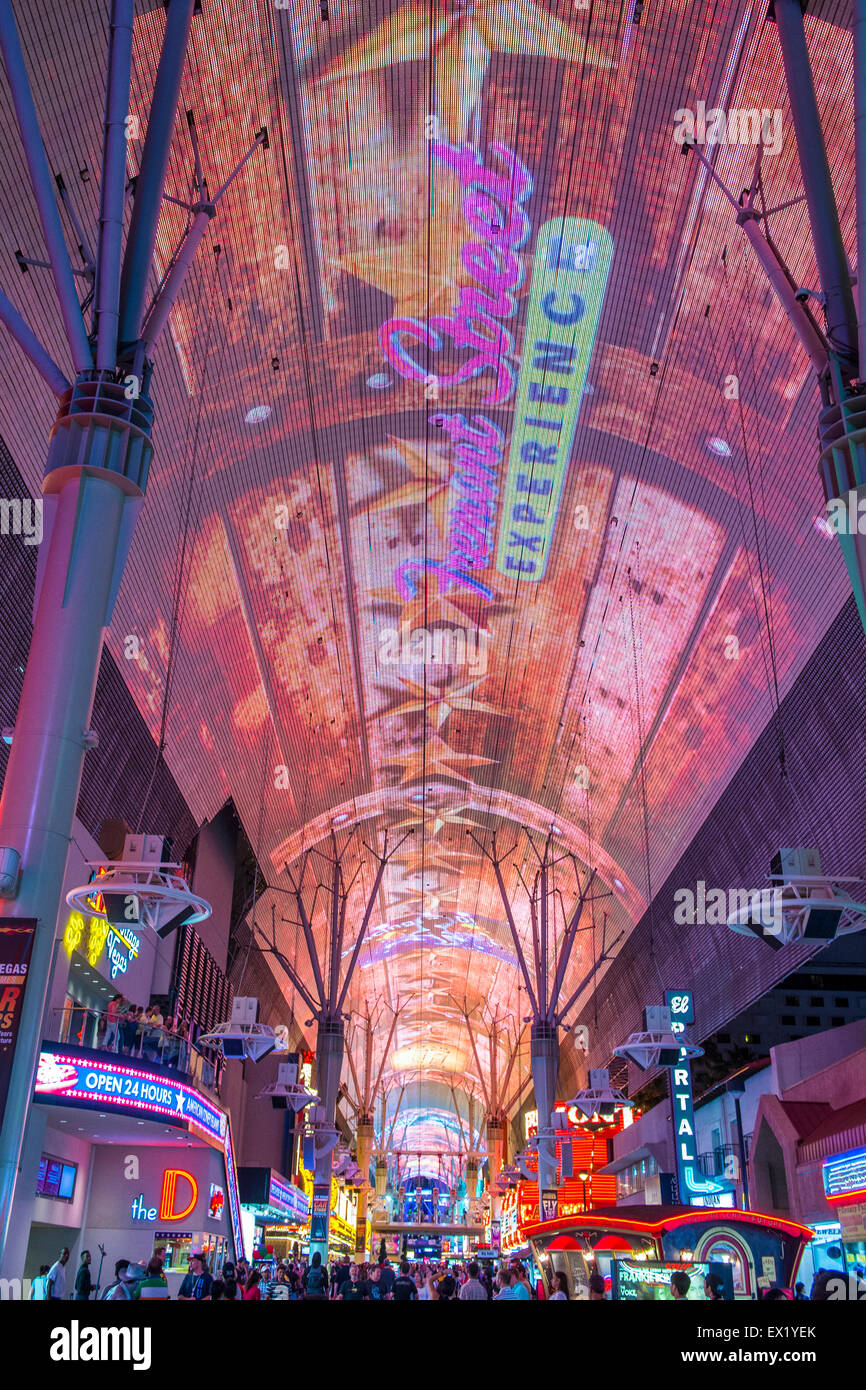 The Fremont Street Experience in Las Vegas, Nevada Stock Photo - Alamy