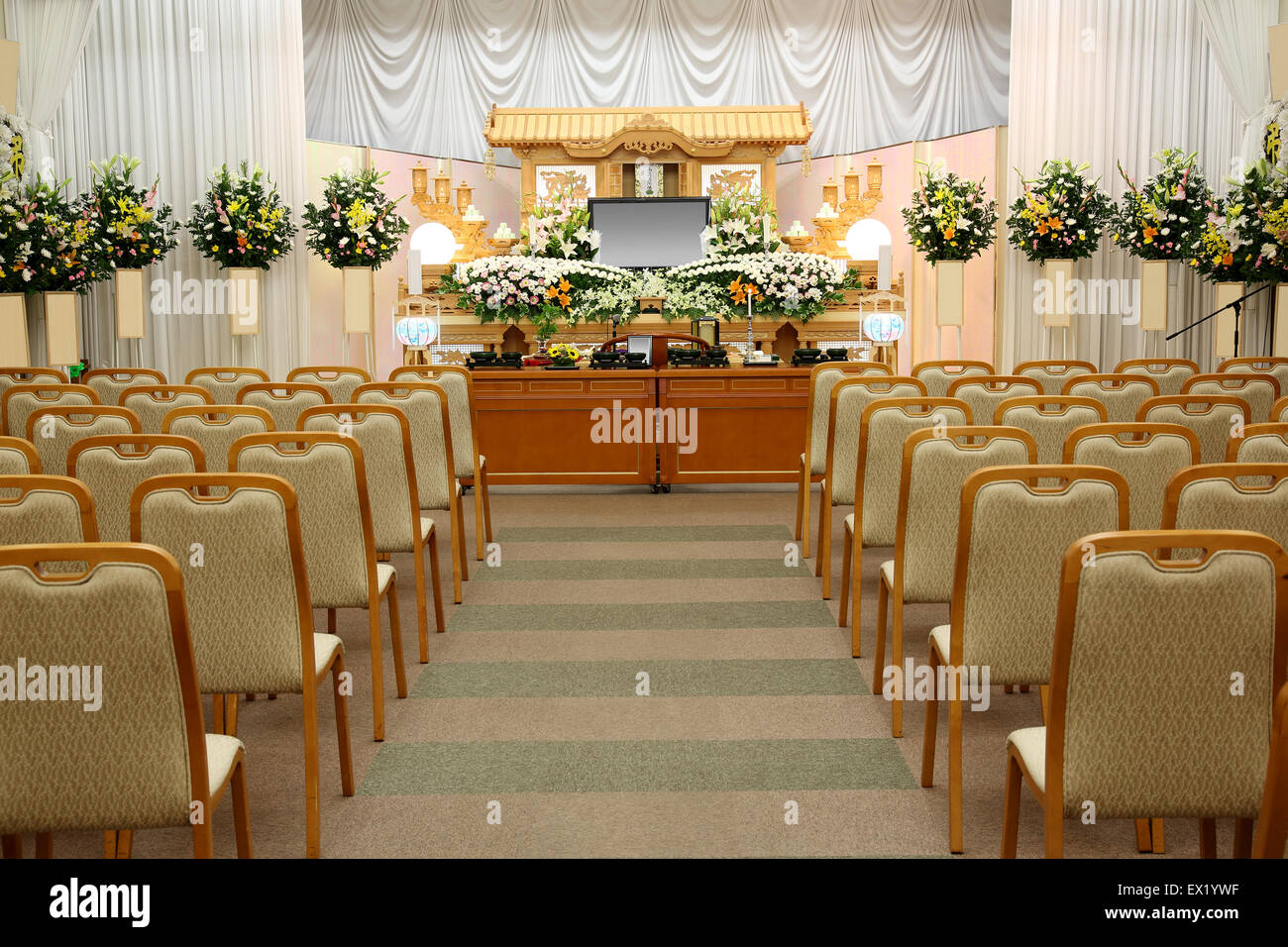 Funeral home of Japanese style Stock Photo - Alamy