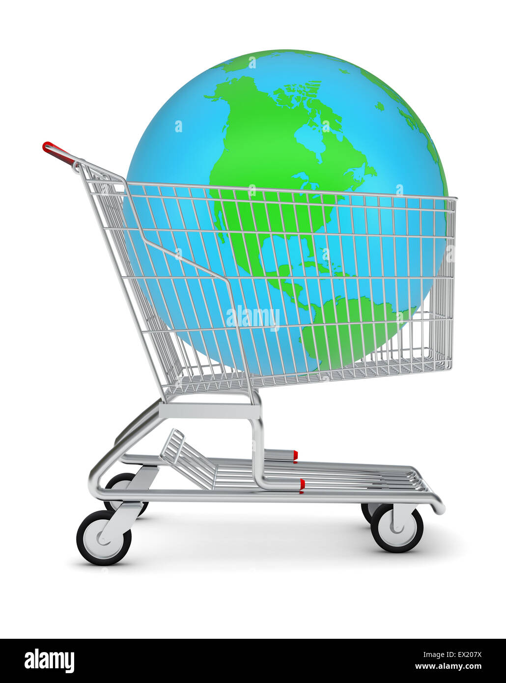 Earth in shopping cart Stock Photo - Alamy