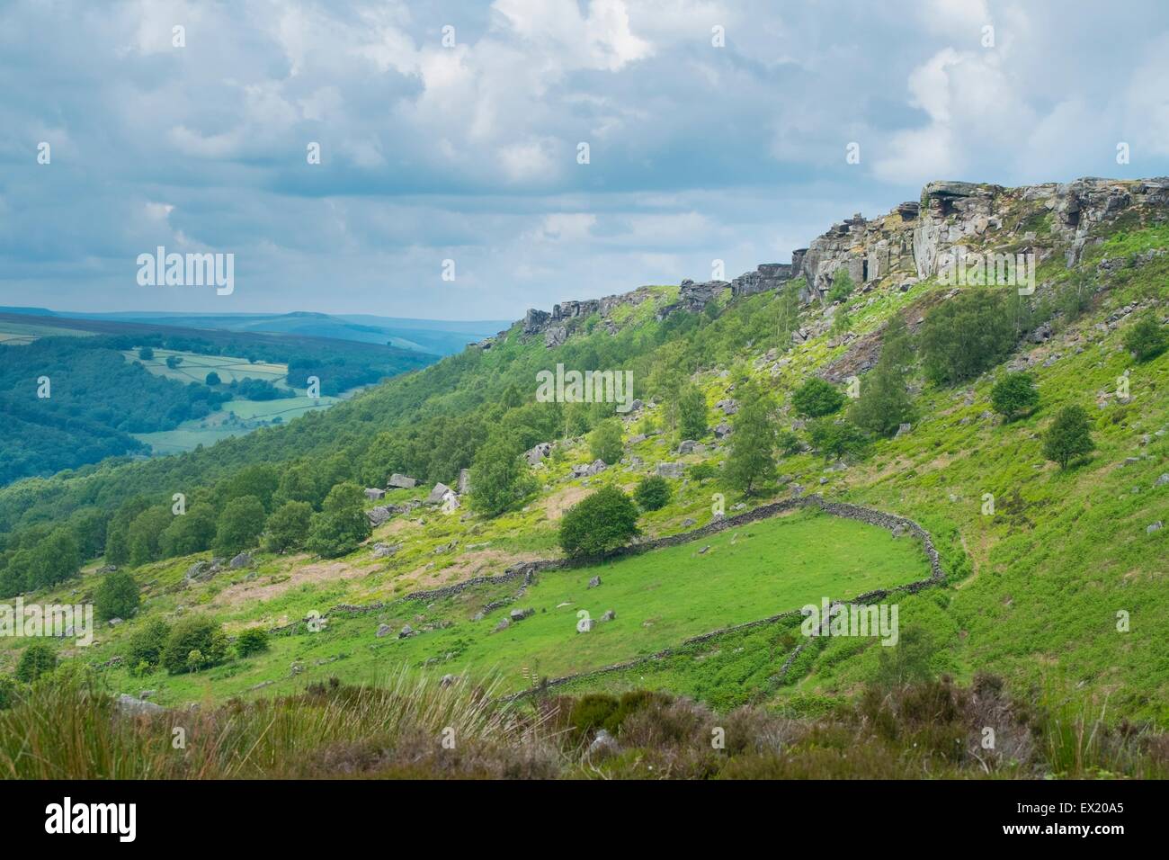 View of Curbar edge Stock Photo - Alamy