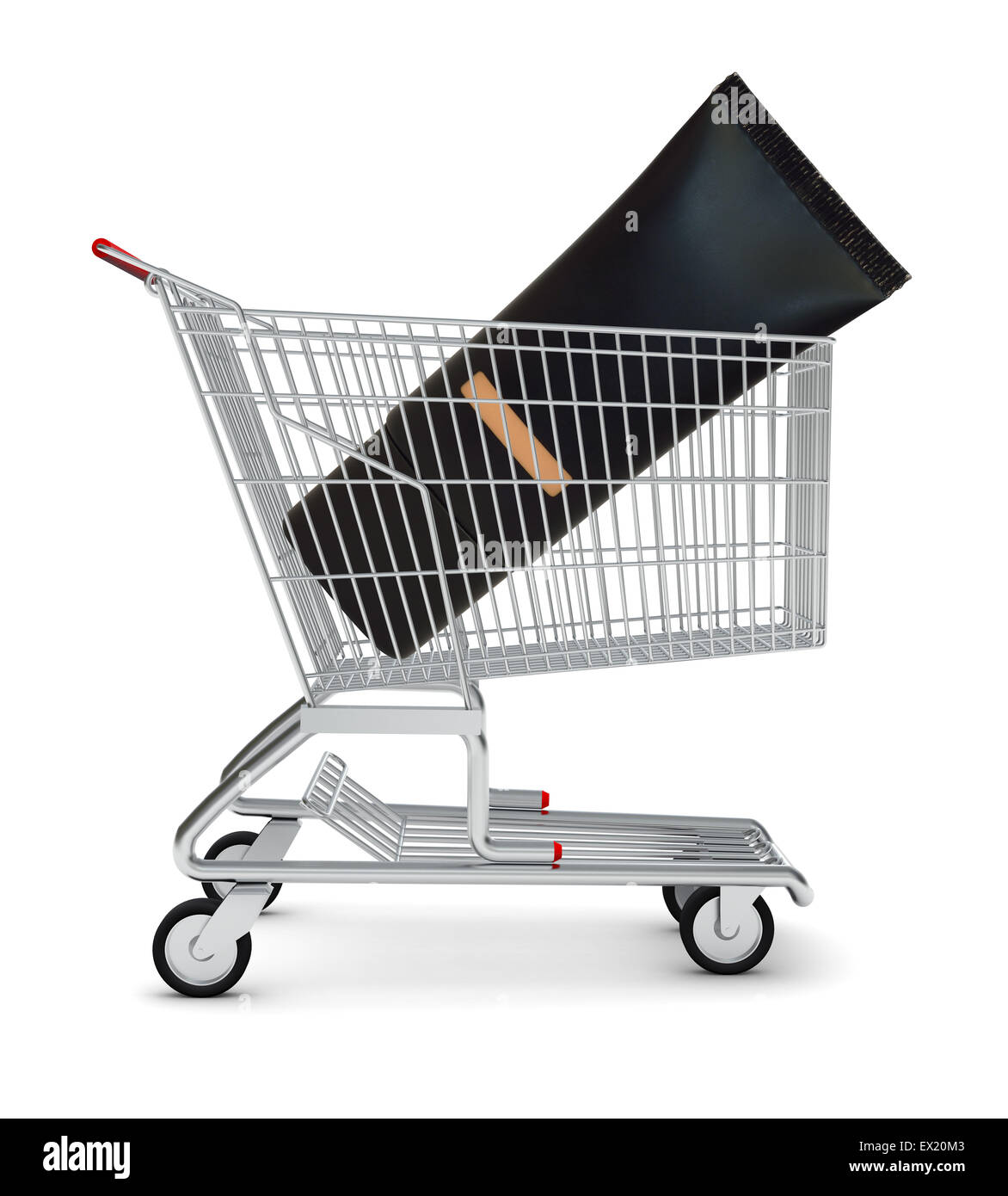 Cosmetics in shopping cart Stock Photo - Alamy