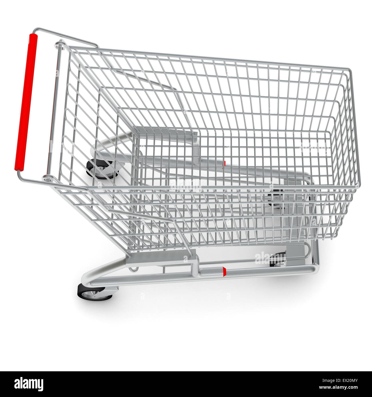 Shopping cart with wheels Stock Photo - Alamy