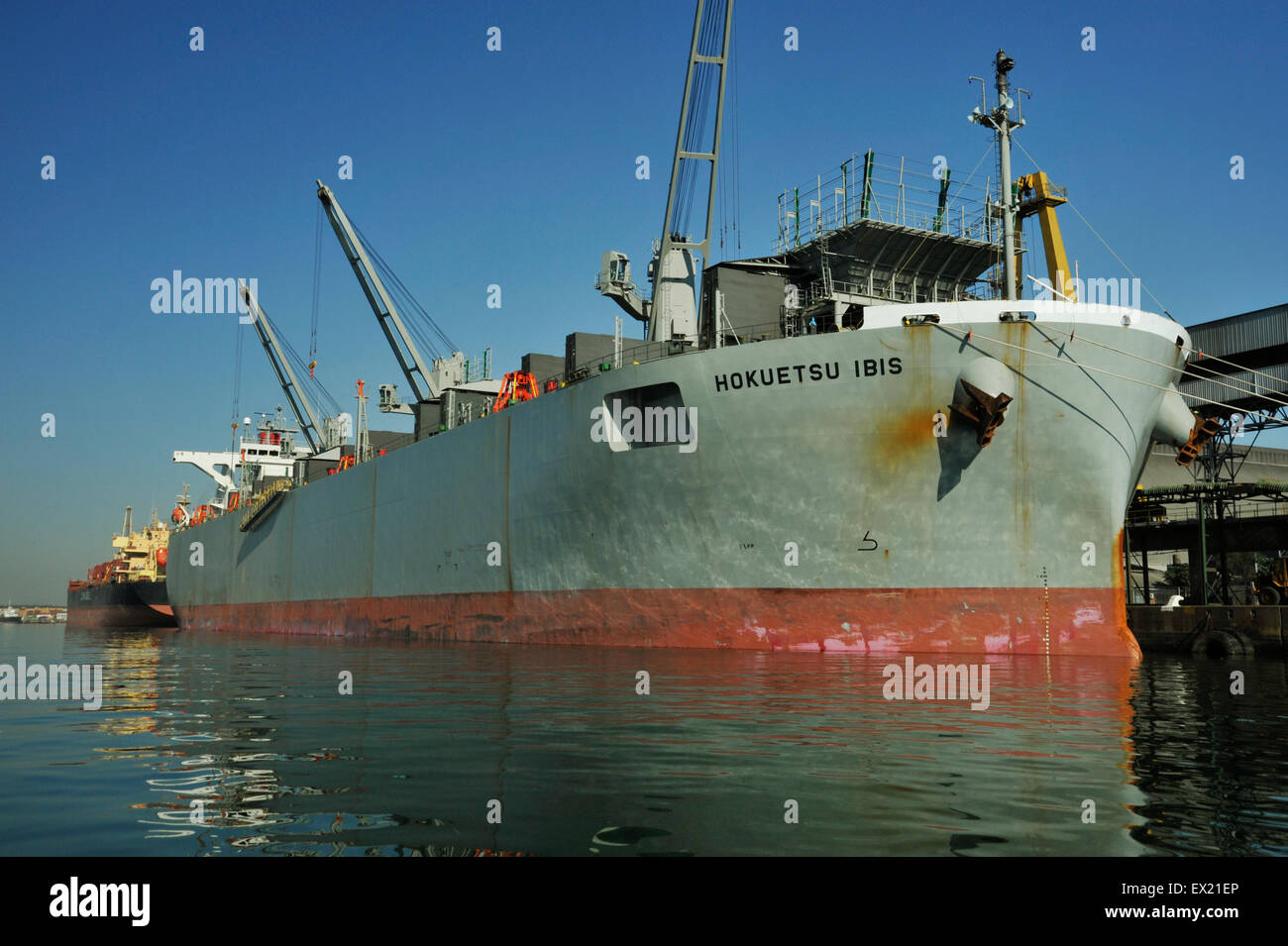 Durban, KwaZulu-Natal, South Africa, harbour, commercial ship Hokuetsu ...
