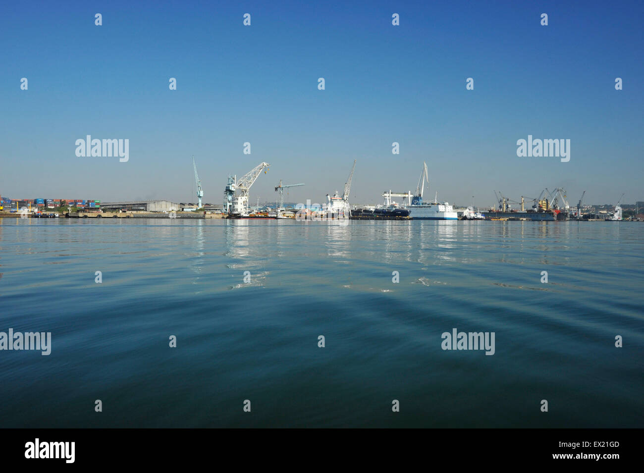 Scenic beauty of Durban harbour South Africa Stock Photo - Alamy