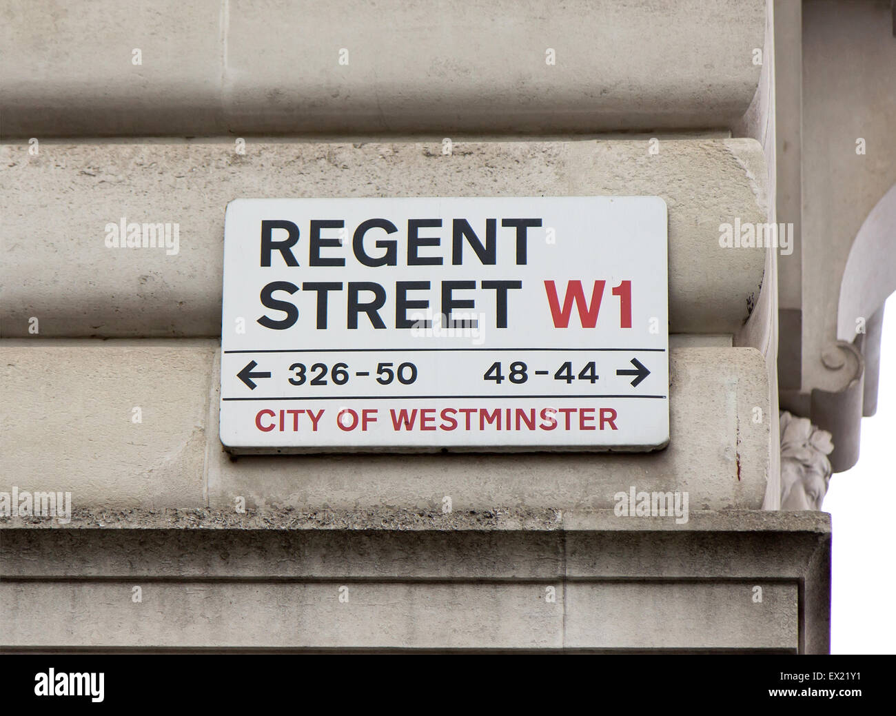 Regent street sign, London Stock Photo - Alamy