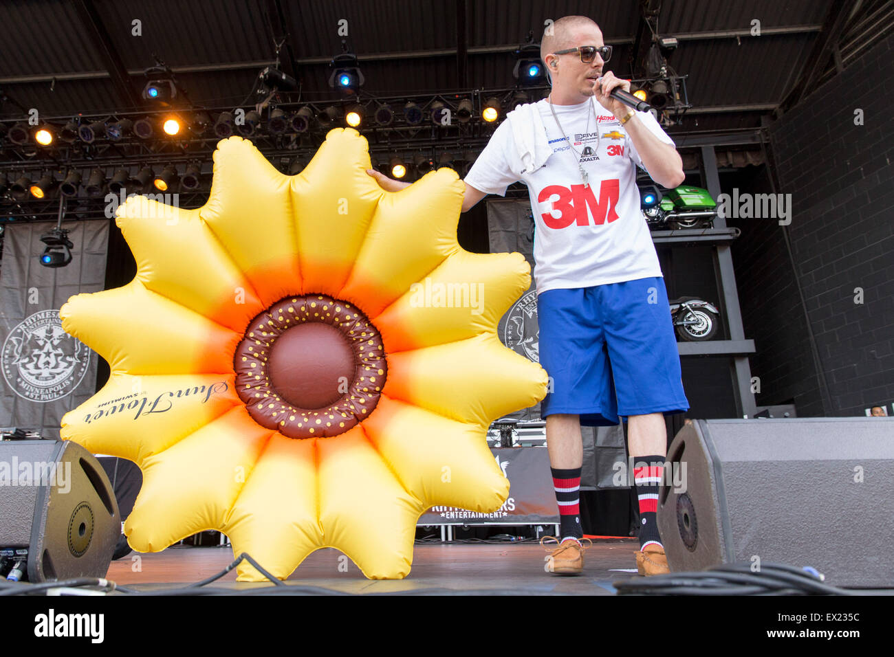 Milwaukee, Wisconsin, USA. 2nd July, 2015. Rapper PROF performs live on ...