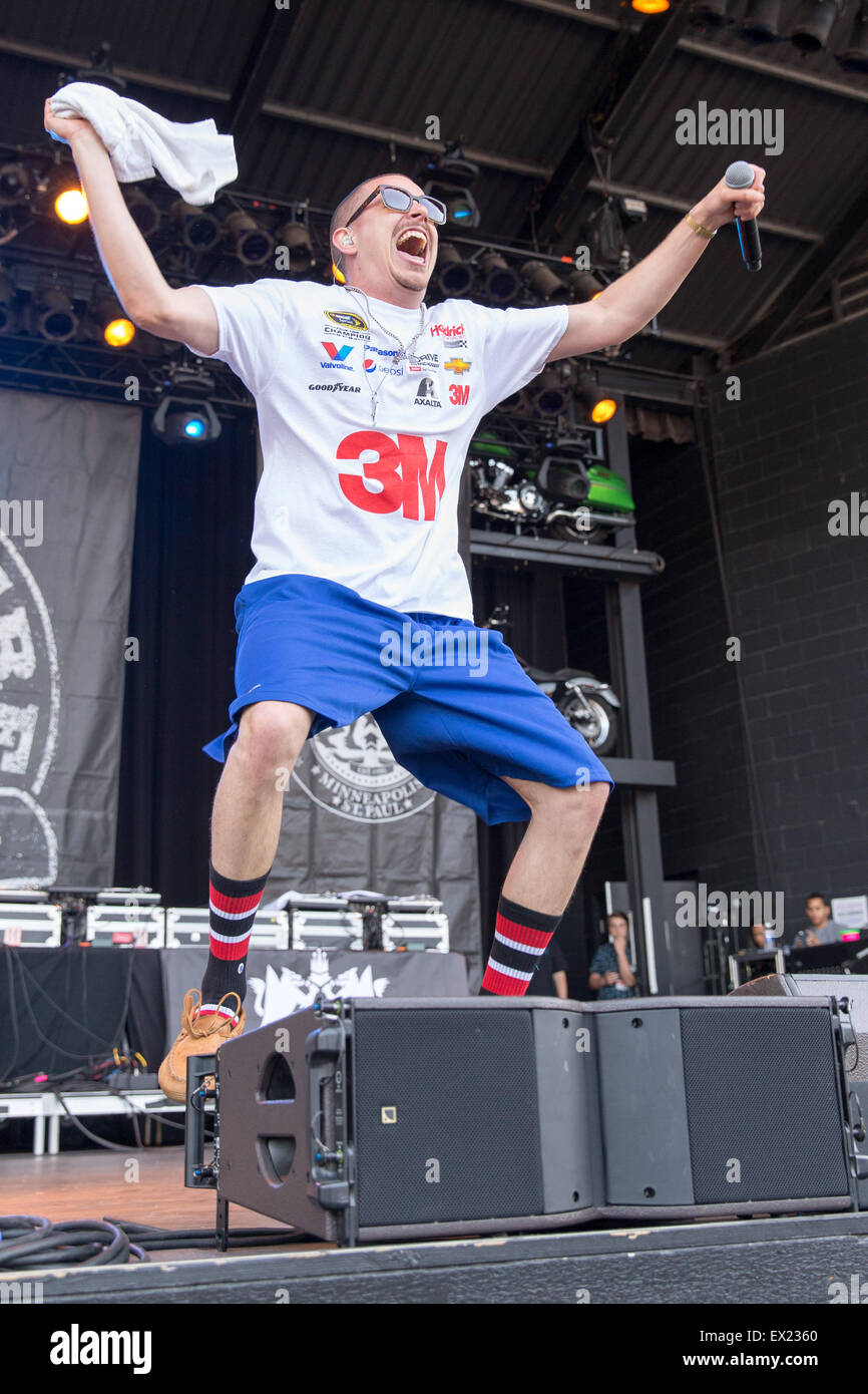 Milwaukee, Wisconsin, USA. 2nd July, 2015. Rapper PROF performs live on ...