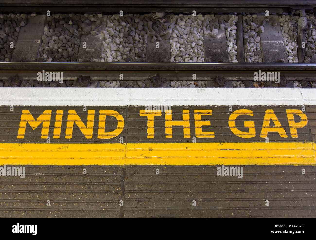 Words station sign warning hi-res stock photography and images - Alamy