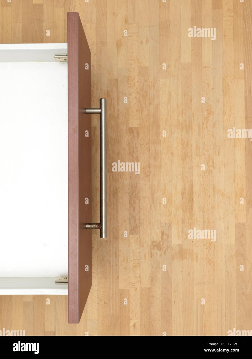 A close up shot of a kitchen drawer Stock Photo - Alamy