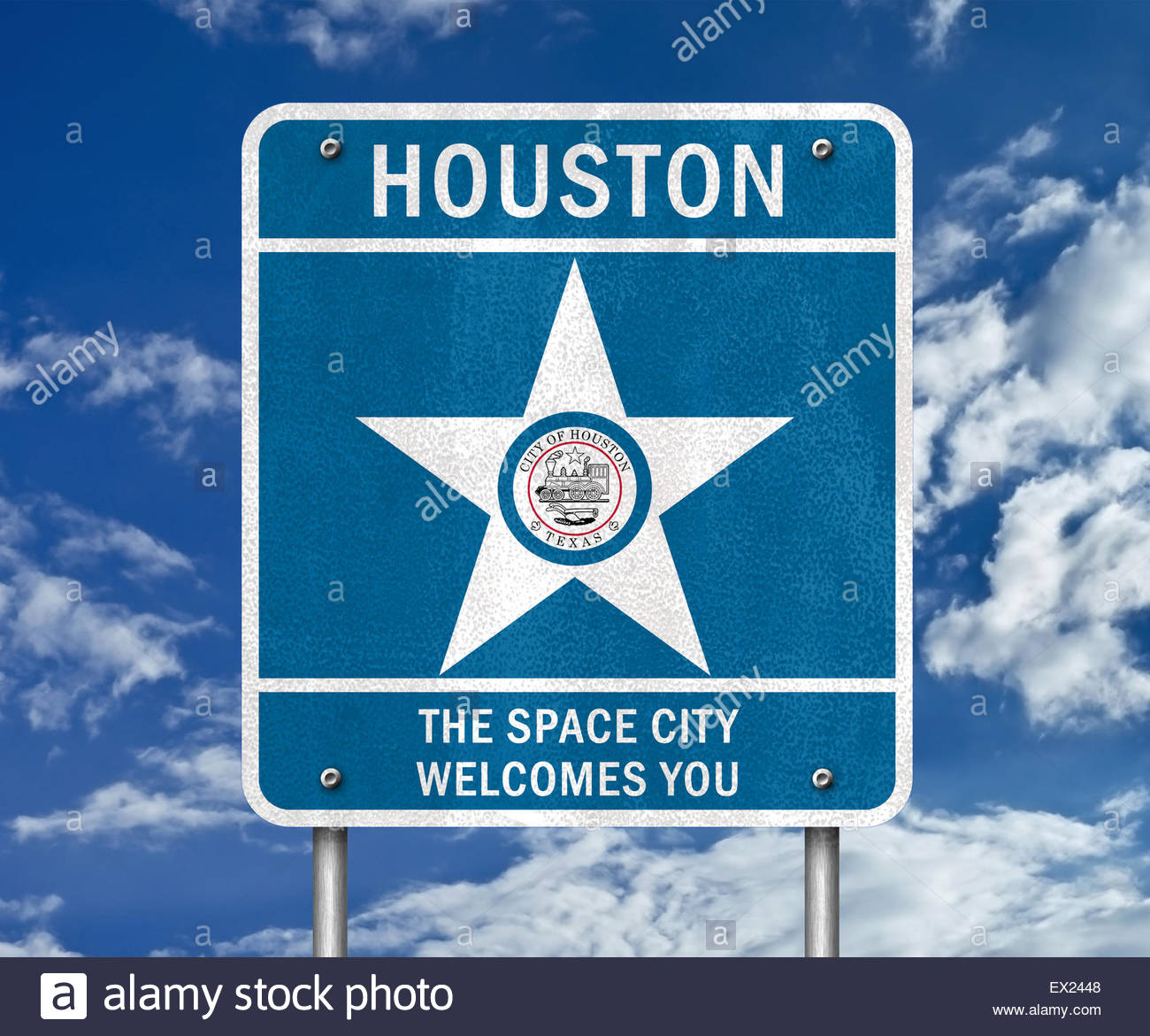 Houston Texas Road Sign Stock Photos & Houston Texas Road Sign Stock ...