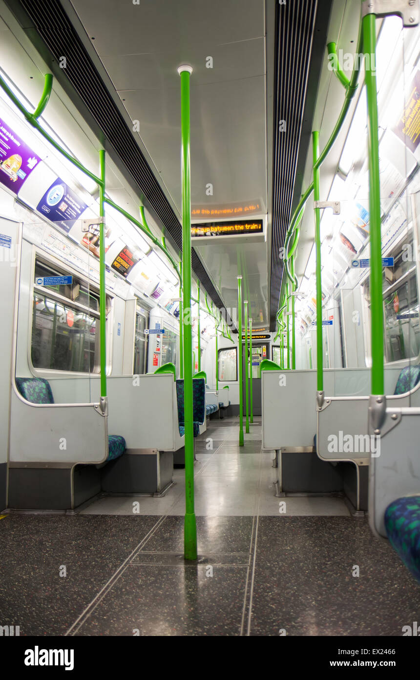 London metro - interior Stock Photo - Alamy