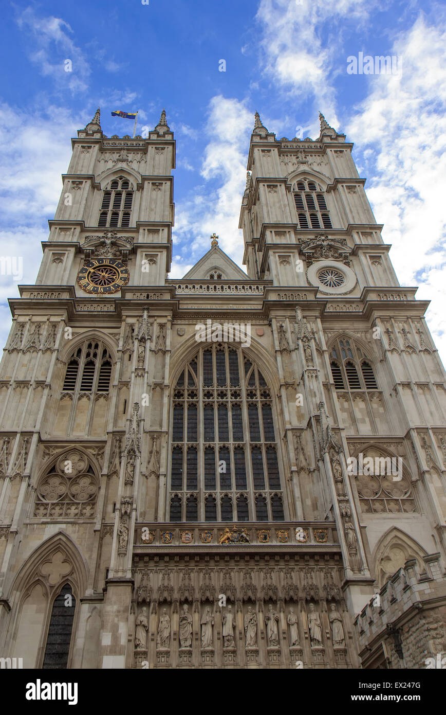 Western facade, Westminster Abbey, London Stock Photo - Alamy