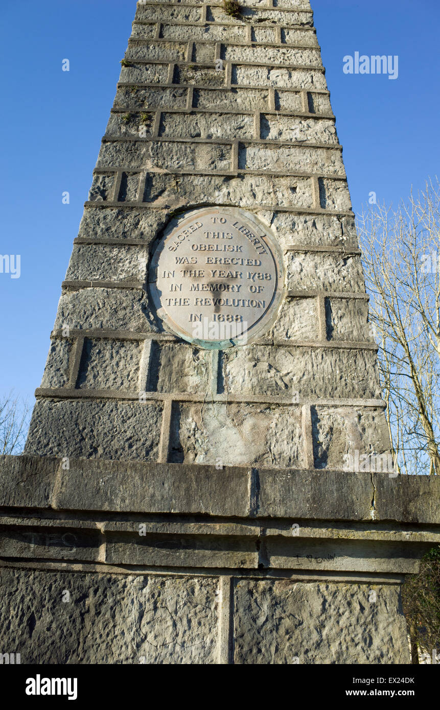 Kendal Castle Howe. Monument erected in 1788, to celebrate the ...