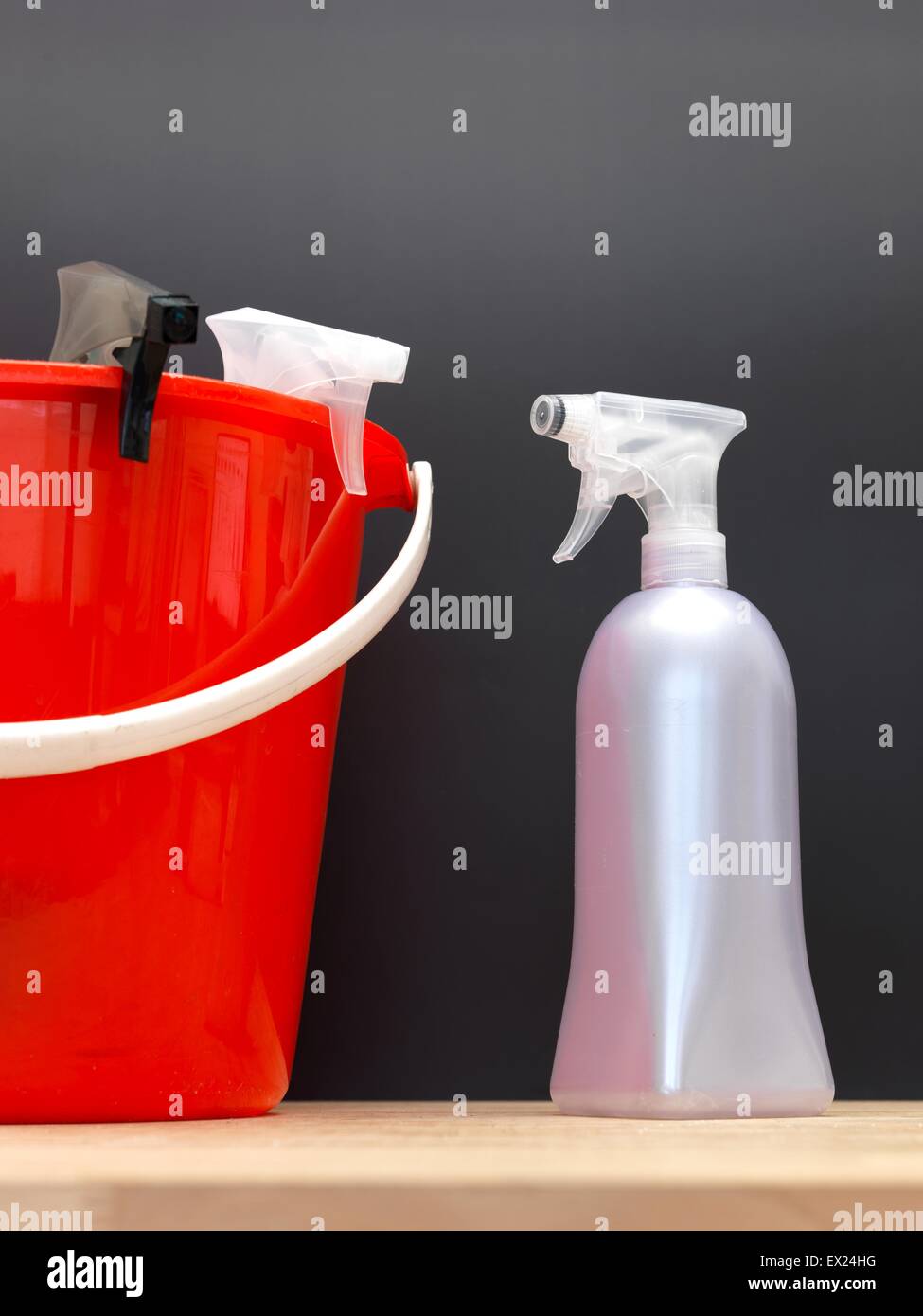 A close up shot of household floor cleaning items Stock Photo - Alamy