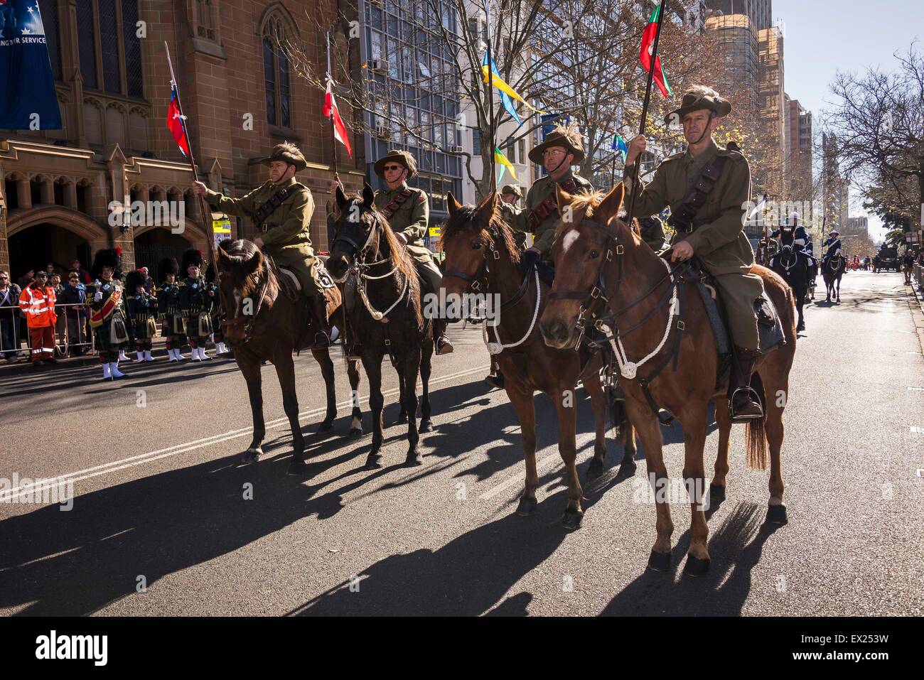 Sydney, Australia. 05th July, 2015. Defence Force Reservists past and ...