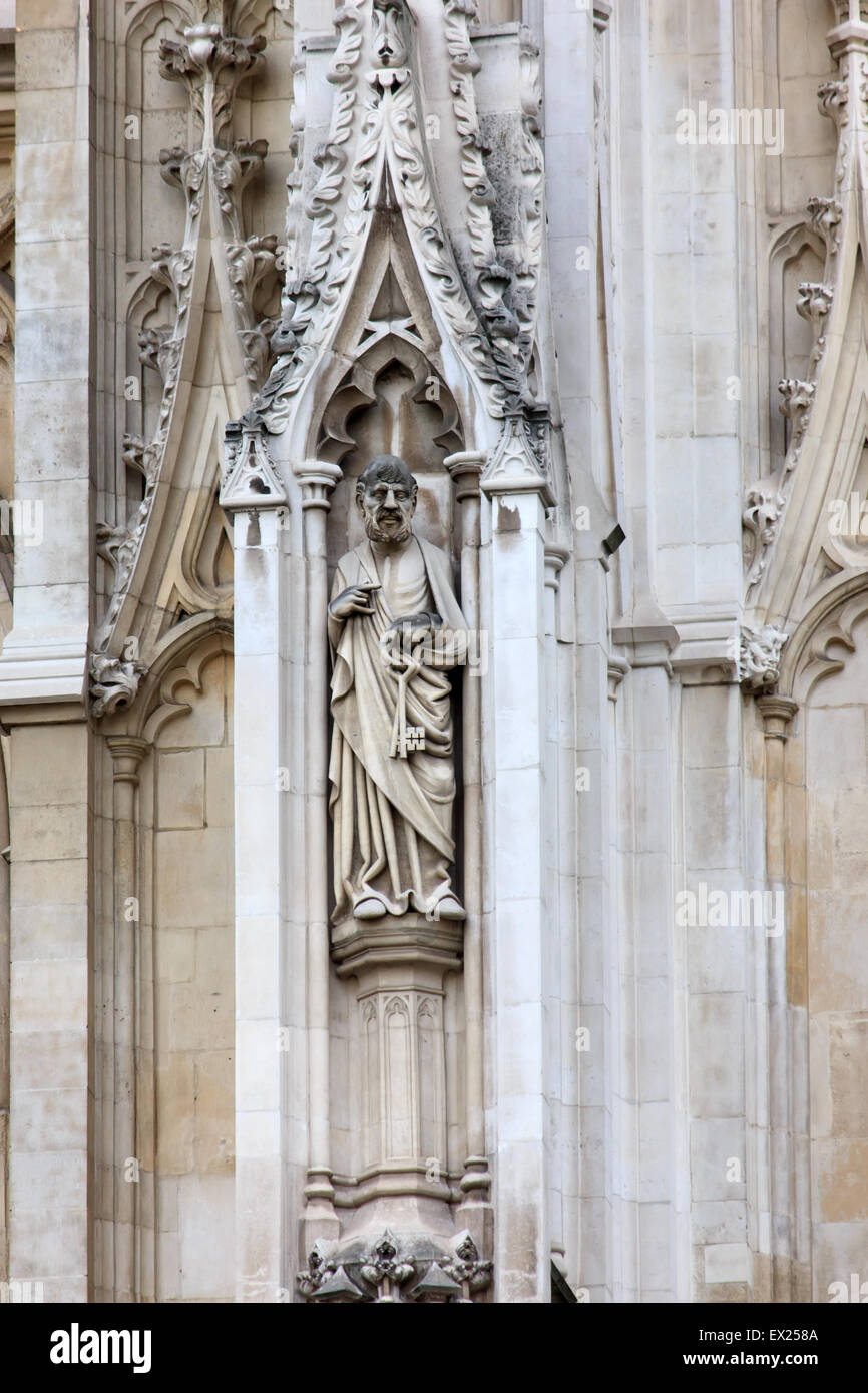 Western facade, Westminster Abbey, London Stock Photo - Alamy