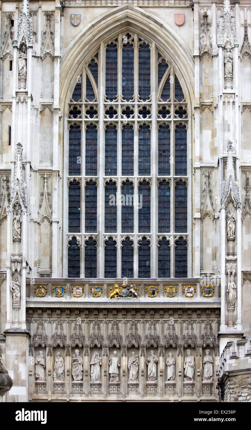 Western facade, Westminster Abbey, London Stock Photo - Alamy
